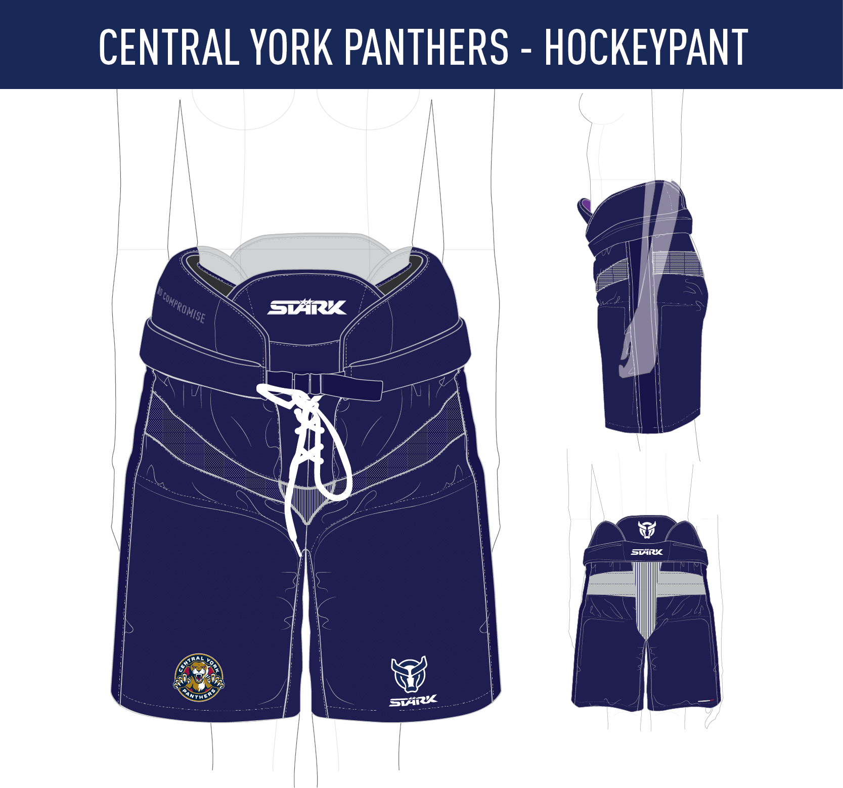 CYGHA PANTHERS - CUSTOM MADE NC9 MFG TEAM PANT – Stark Hockey